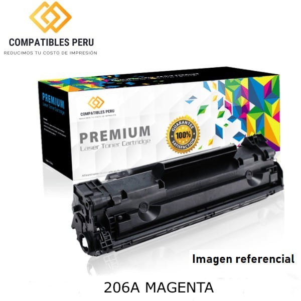 Toner Compatible HP 206A Magenta W2113A M283fdw alta calidad